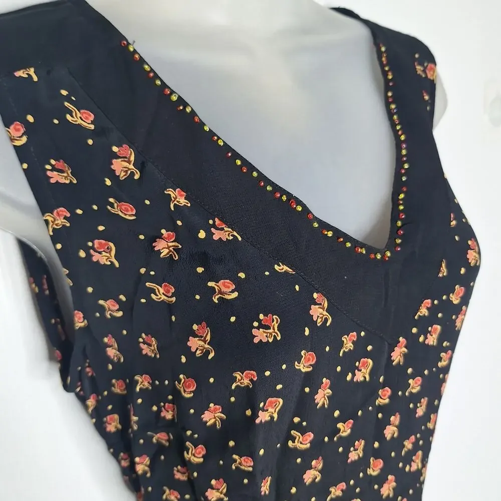 April Cornell | Dresses | Vintage 9s April Cornell Midi Dress Ditsy ...